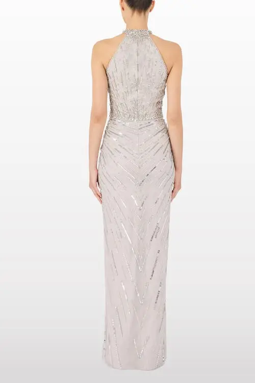 Jenny Packham Carmen Maxi Gown - Ammonite