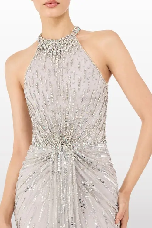 Jenny Packham Carmen Maxi Gown - Ammonite