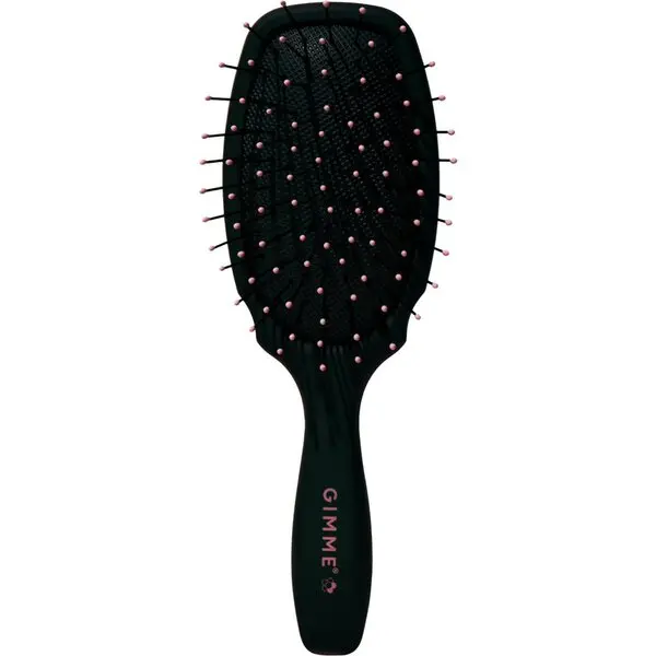GIMME BEAUTY Mini Travel Detangler Brush With Anti-static - Black