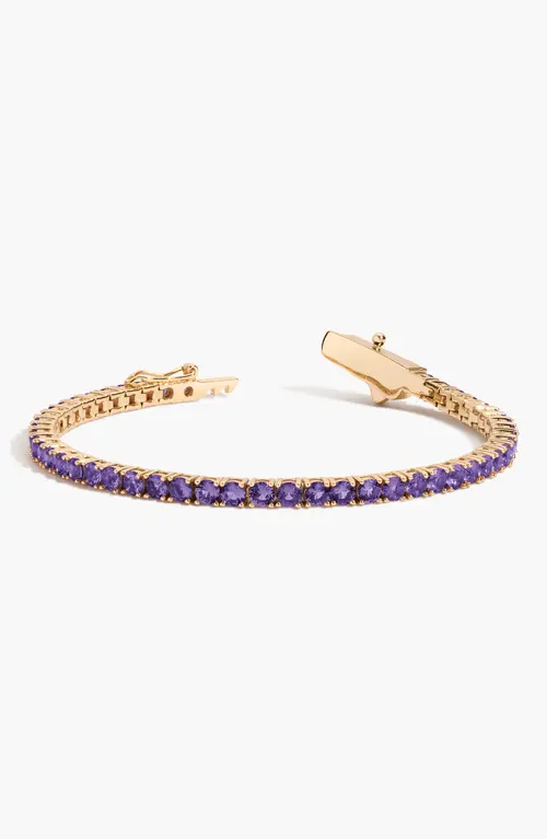 AURATE Lab Grown Tennis Bracelet - Yellow Gold Vermeil