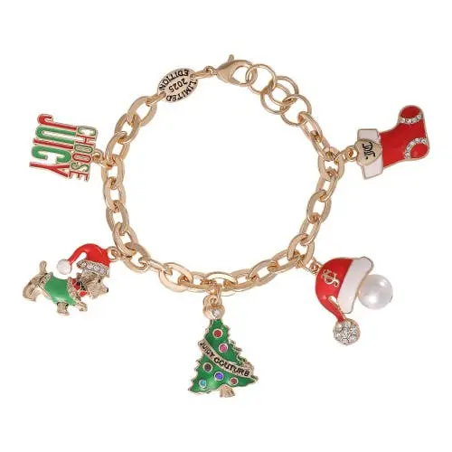 Juicy Couture Christmas Charm Bracelet - Multi