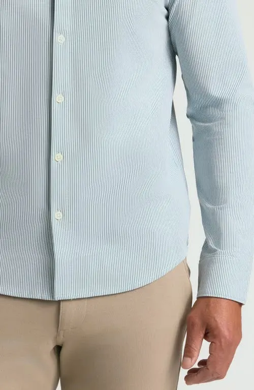 True Classic Stripe Stretch Oxford Performance Button-up Shirt