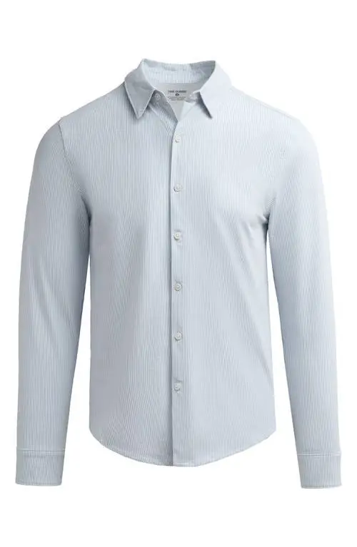 True Classic Stripe Stretch Oxford Performance Button-up Shirt - Steel Stripe