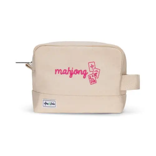 AME & LULU Mahjong Tile Pouch - Pink