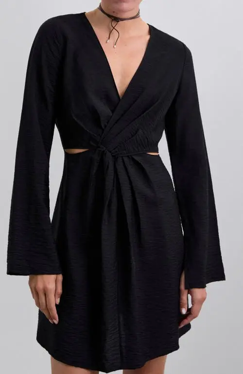 SCALPERS Ray Knot Mini Dress - Black