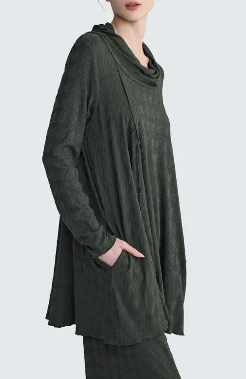 LUUKAA Sylra Pleated Tunic - Olive