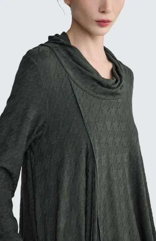 LUUKAA Sylra Pleated Tunic - Olive