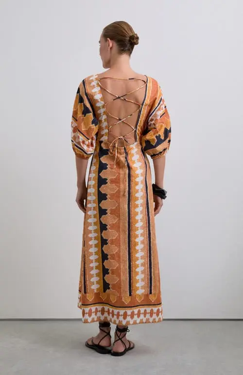 SCALPERS Bogo Print Midi Dress