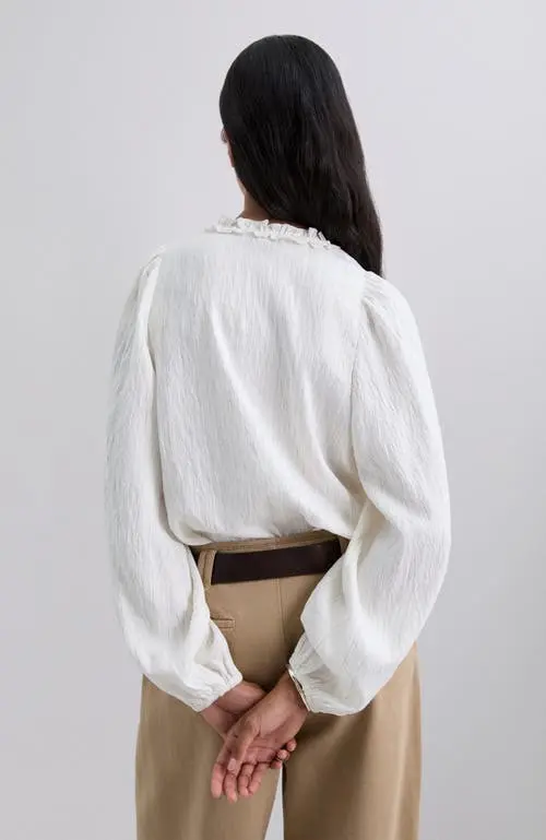 SCALPERS Lurex Striped Shirt - Offwhite