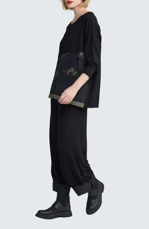 LUUKAA Cropped Wide-leg Pants