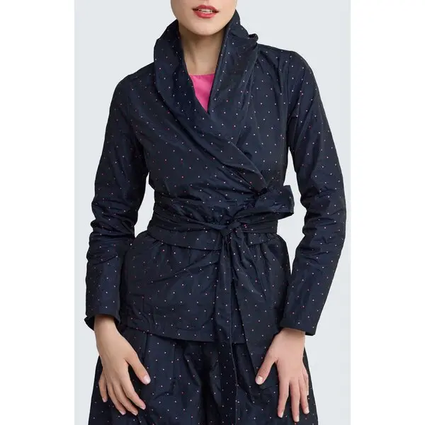 LUUKAA Fleura Wrap Jacket - Navy