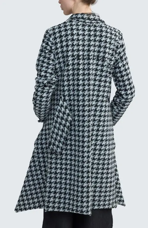 LUUKAA Zaria Houndstooth Long Jacket
