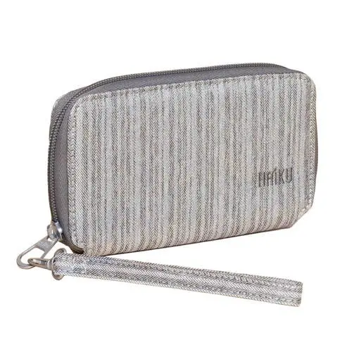 HAIKU Intrepid Rfid Blocking Wristlet - Gray Poplar
