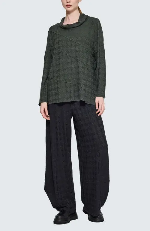 LUUKAA Fleuris Cowl-neck Blouse - Olive