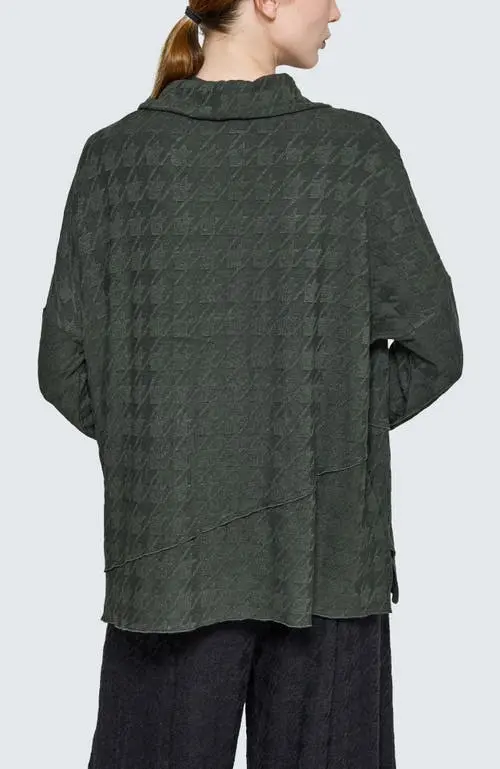 LUUKAA Fleuris Cowl-neck Blouse - Olive