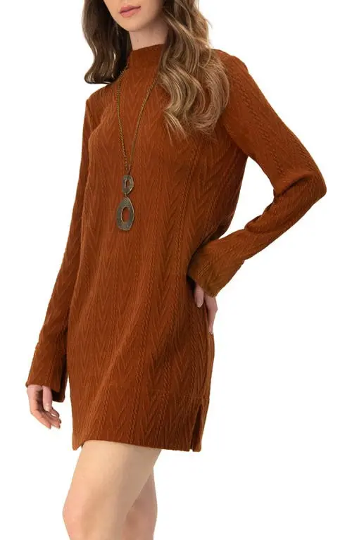 IVONNE Knitted Short Dress With Necklace