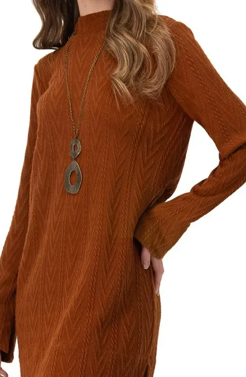 IVONNE Knitted Short Dress With Necklace
