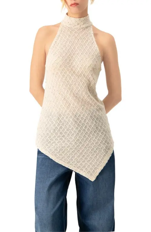 IVONNE Knit Halter Sleeveless Top