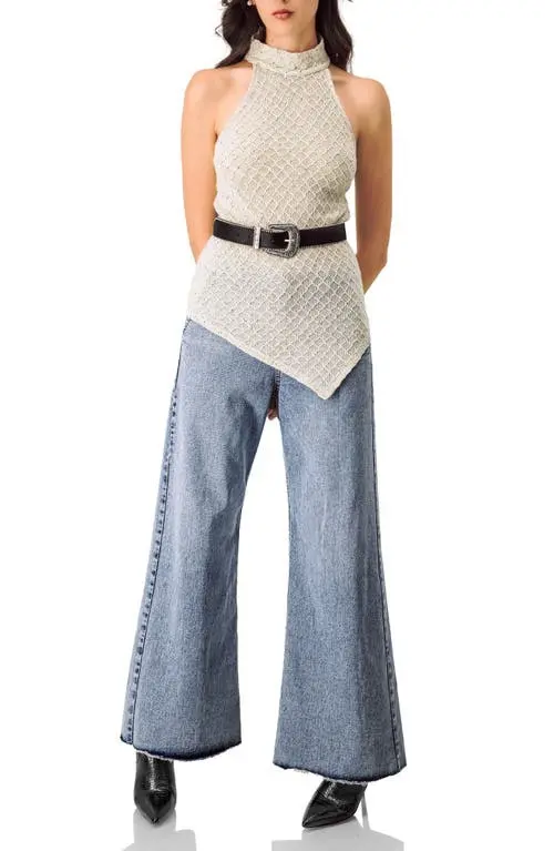 IVONNE Knit Halter Sleeveless Top