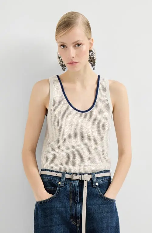 Brunello Cucinelli Net Knit Top