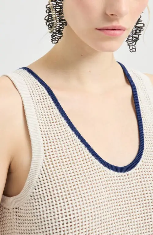 Brunello Cucinelli Net Knit Top