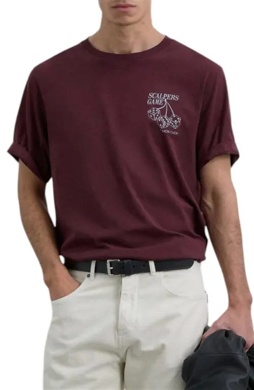 SCALPERS Dice Tee - Burgundy