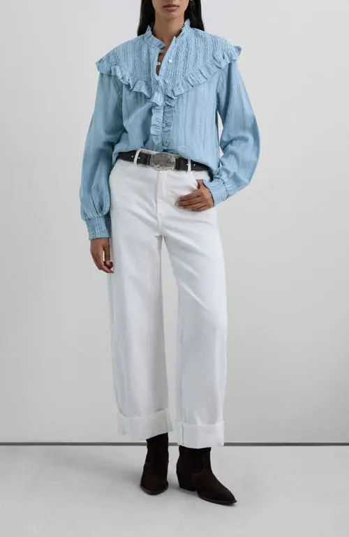 SCALPERS Ruffle Collared Shirt