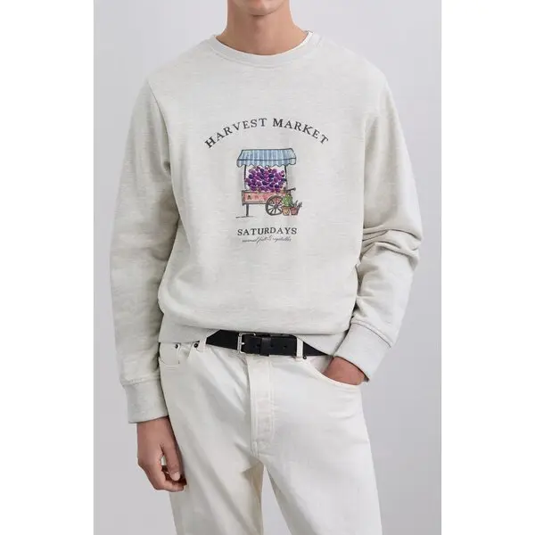 SCALPERS Market Emb Sweater - Beigemelange