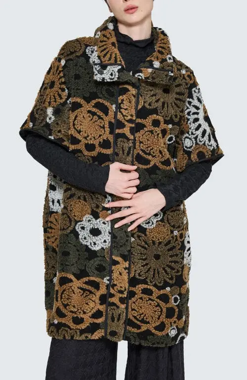 LUUKAA Sorelle Convertible Poncho-jacket - Olive
