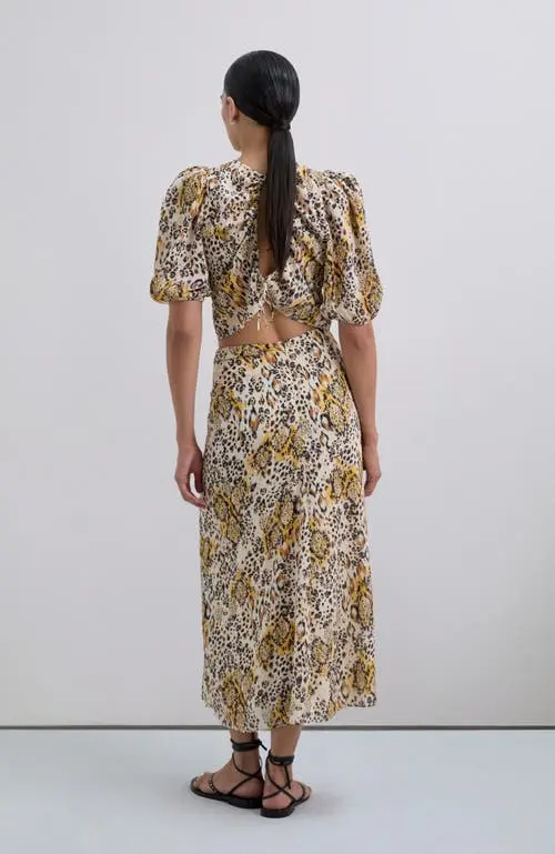 SCALPERS Anyyelpu Midi Skirt - Animalprint