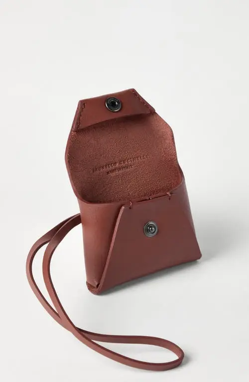 Brunello Cucinelli Calfskin Bag Charm - Red