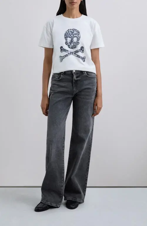 SCALPERS Skullflock Tee - Ecru