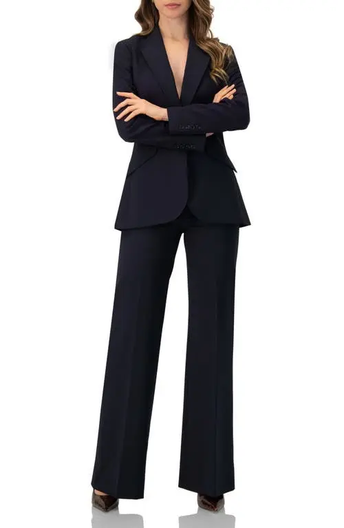 IVONNE Tailored Notched Lapel Single-button Blazer