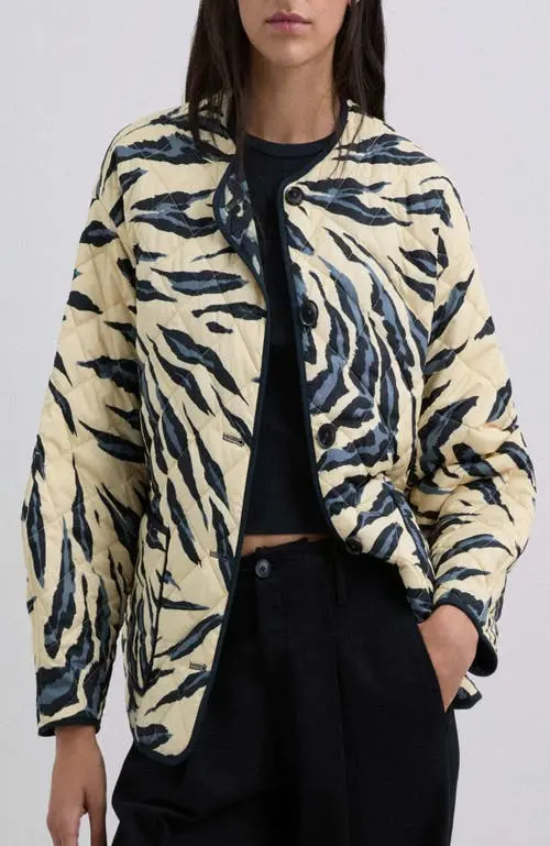 SCALPERS Gstaadprint Reversible Padded Jacket - Animalprint
