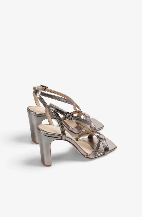 SCALPERS Metallic Heel Sandal