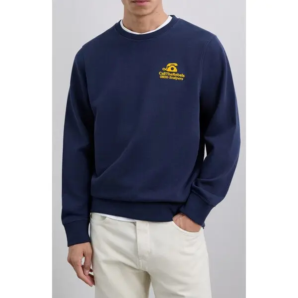SCALPERS Rebels Flock Sweatshirt - Darknavy
