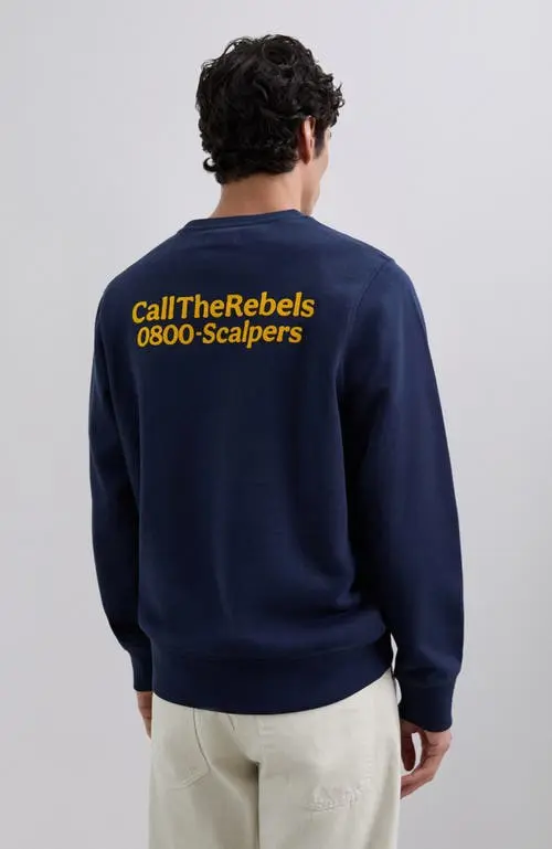 SCALPERS Rebels Flock Sweatshirt - Darknavy