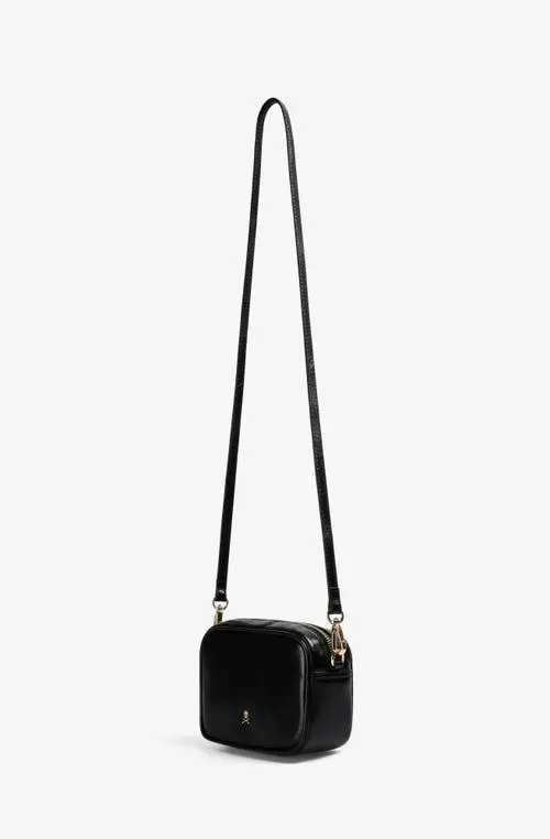 SCALPERS Leather Mini Bag With Skull Detail