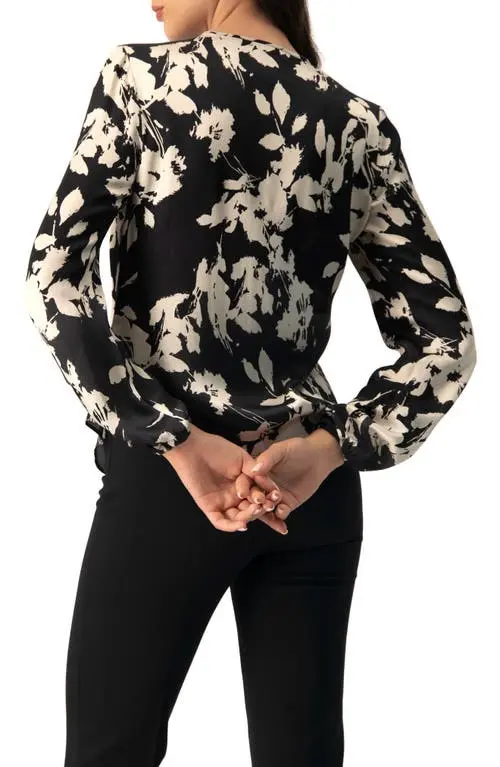 IVONNE Floral Print Satin Shirt