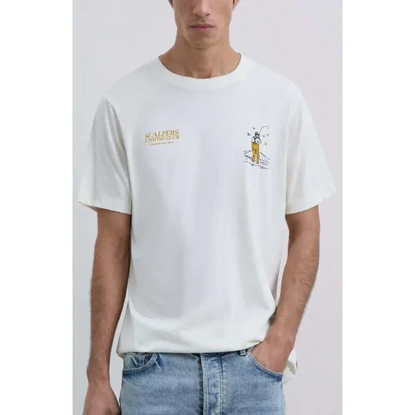 SCALPERS Fishing Tee - Cream