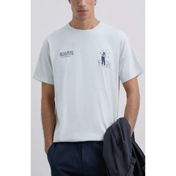 SCALPERS Fishing Tee - Lightgrey