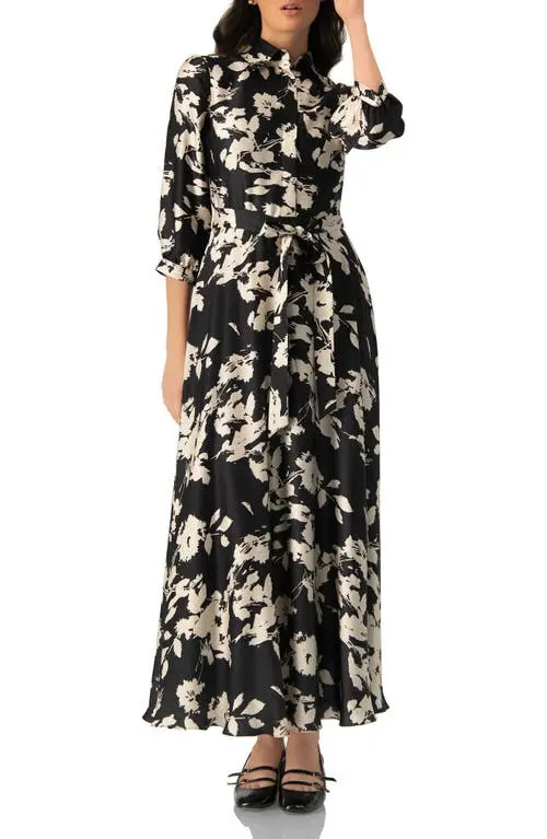 IVONNE Shirt Maxi Dress - Black