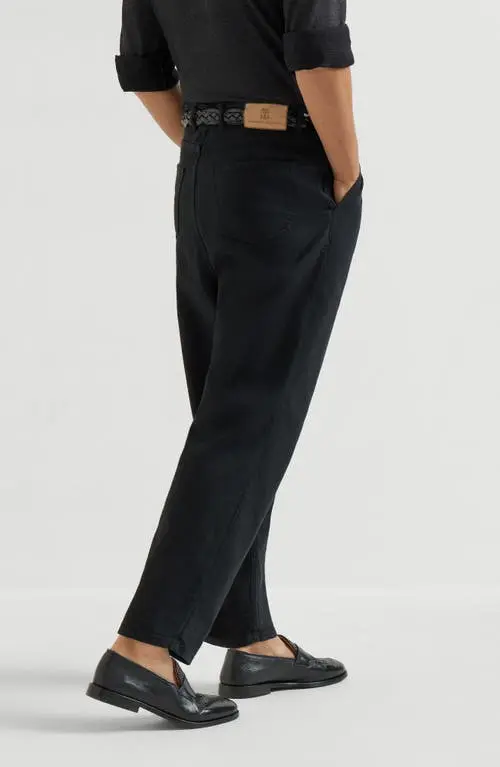Brunello Cucinelli Lightweight Denim Trousers - Black