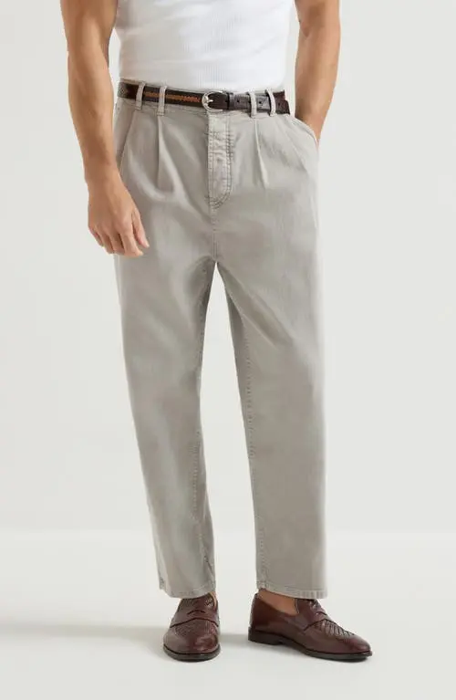 Brunello Cucinelli Lightweight Denim Trousers - Mud