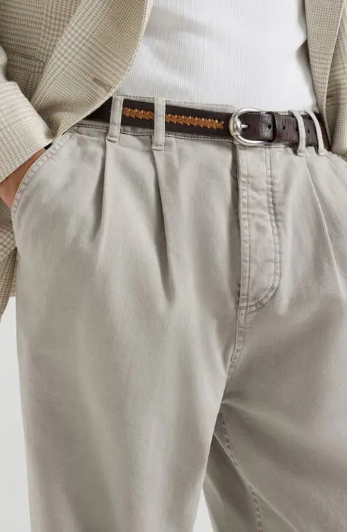 Brunello Cucinelli Lightweight Denim Trousers - Mud