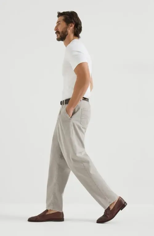 Brunello Cucinelli Lightweight Denim Trousers - Mud