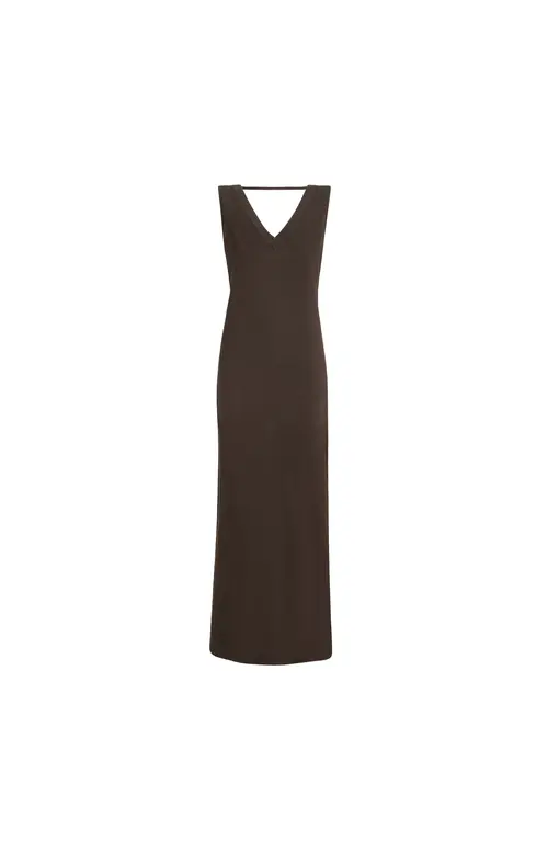 Brunello Cucinelli Rib Knit Dress - Brown