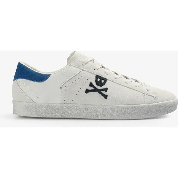 SCALPERS Henry Suede Sneakers - Whitenavy