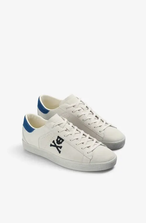 SCALPERS Henry Suede Sneakers - Whitenavy
