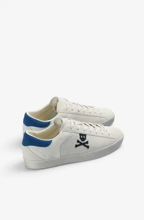 SCALPERS Henry Suede Sneakers - Whitenavy